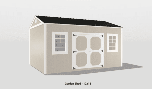 12x16 Garden Shed - Amish Garden Sheds