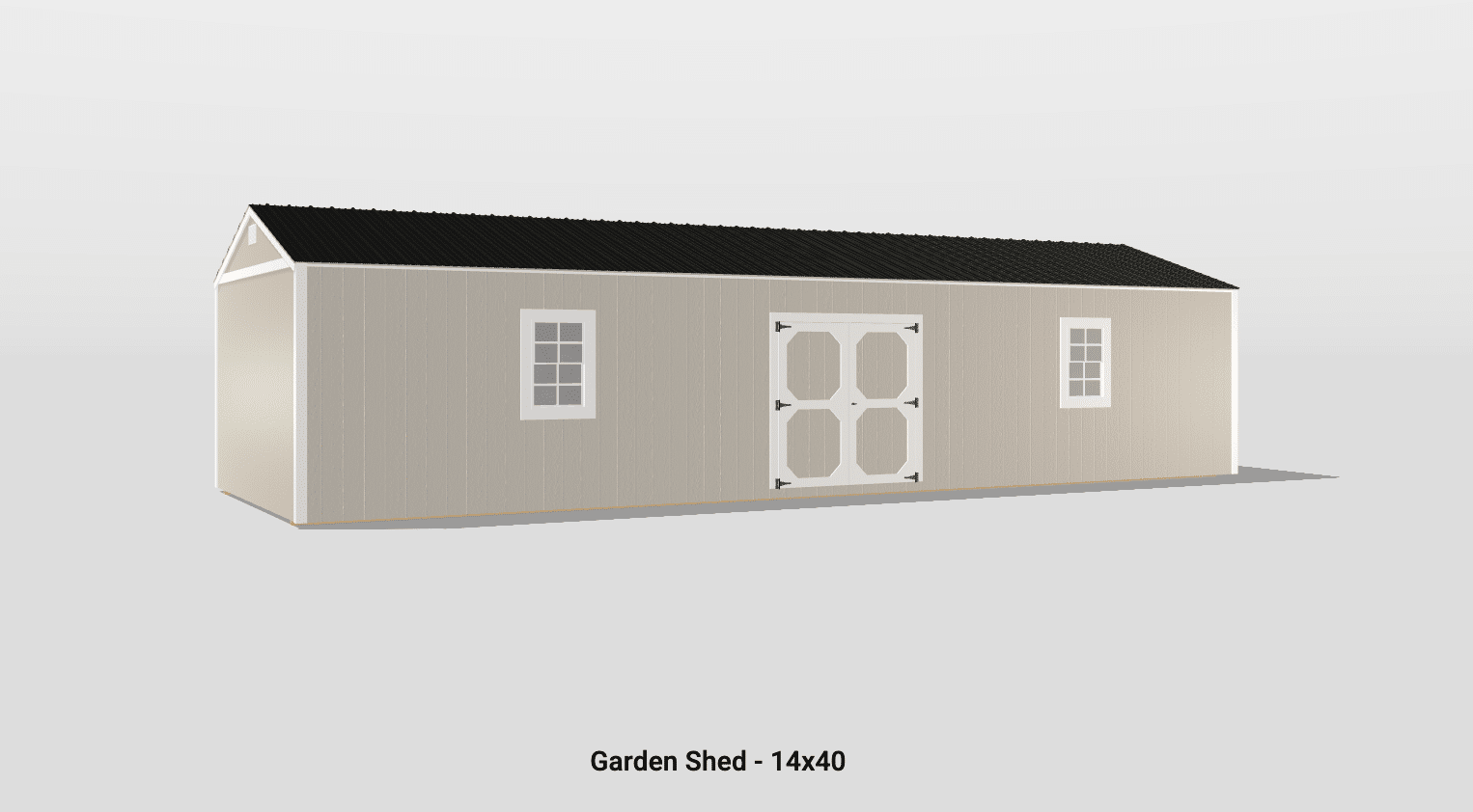 14x40 Garden Shed - Amish Garden Sheds